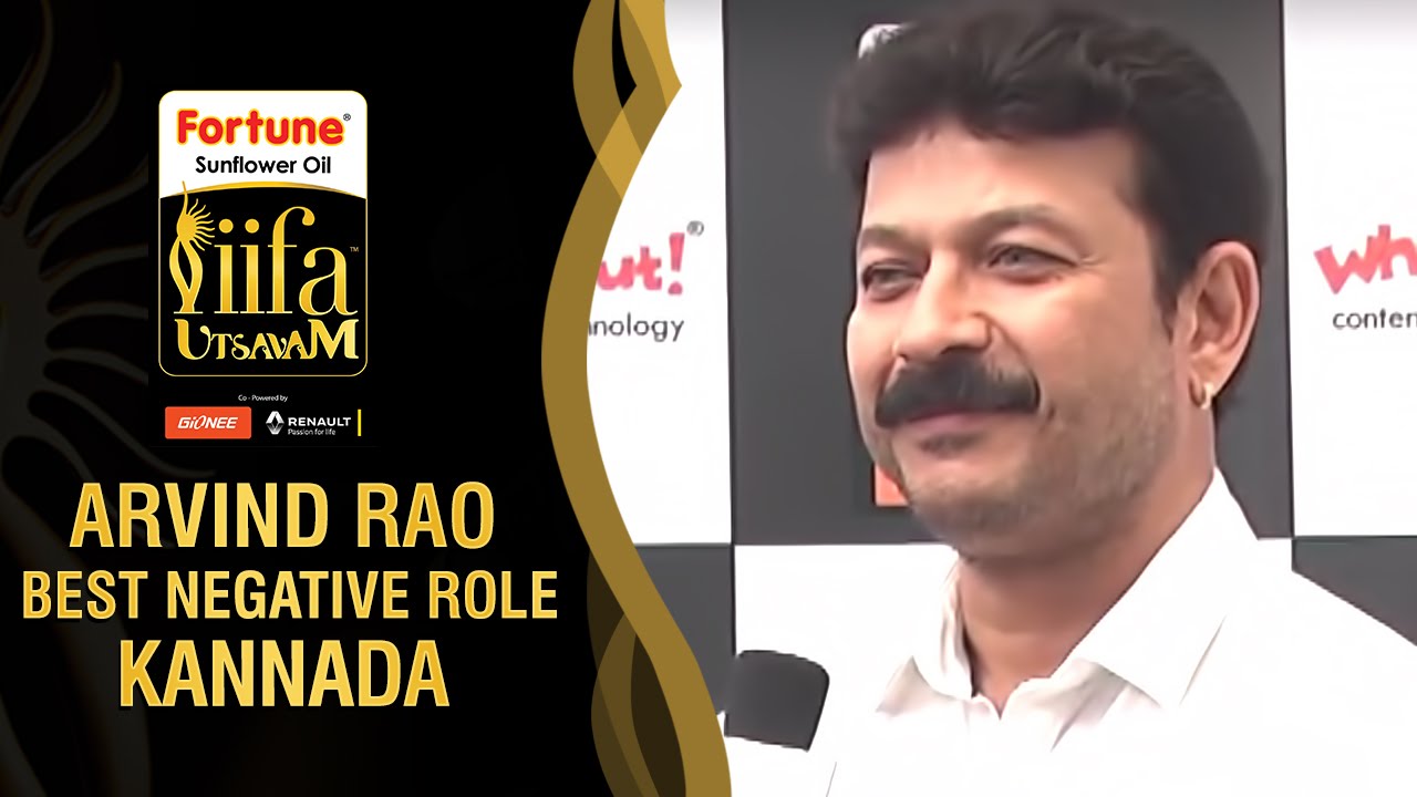 Arvind Rao about winning IIFA Award | Best Negative Role Award ...