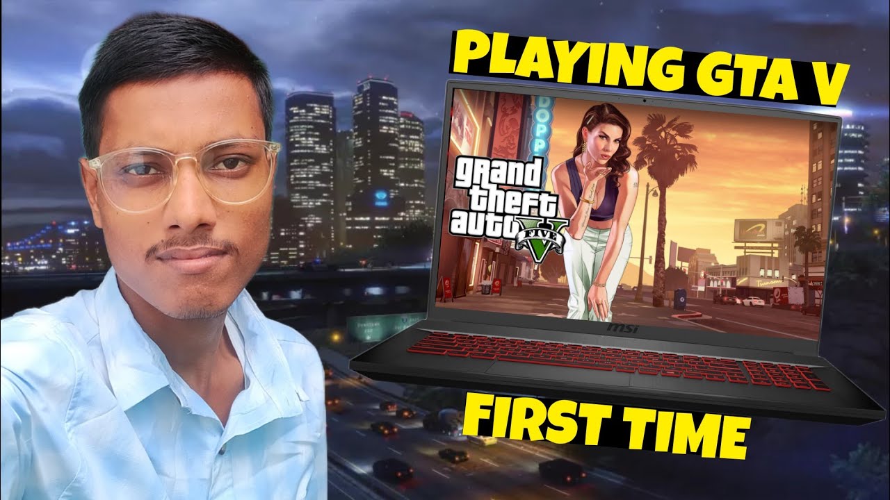 🤩 First time playing GTA V in gaming laptop | GTA playing first ...