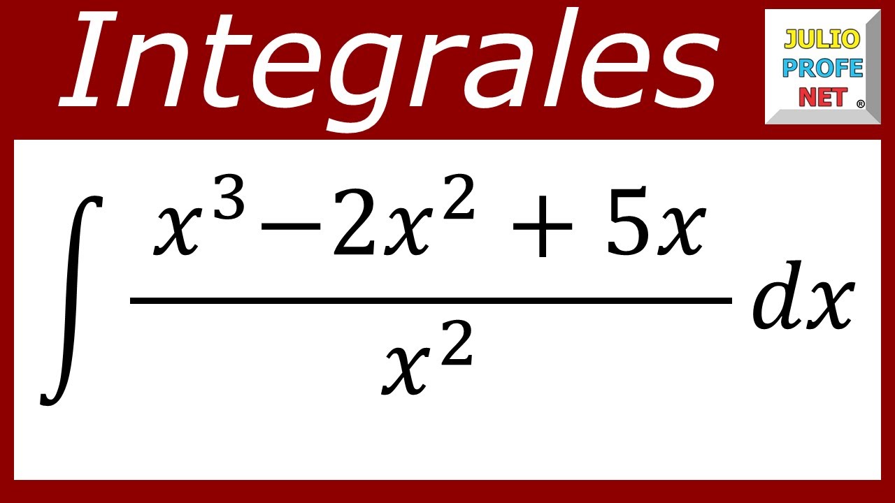Integrales directas | Ej. 3 #julioprofe - YouTube