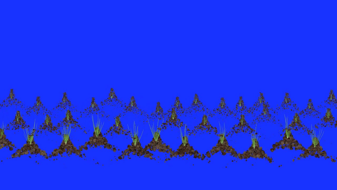 Grass Growing Blue Screen - YouTube