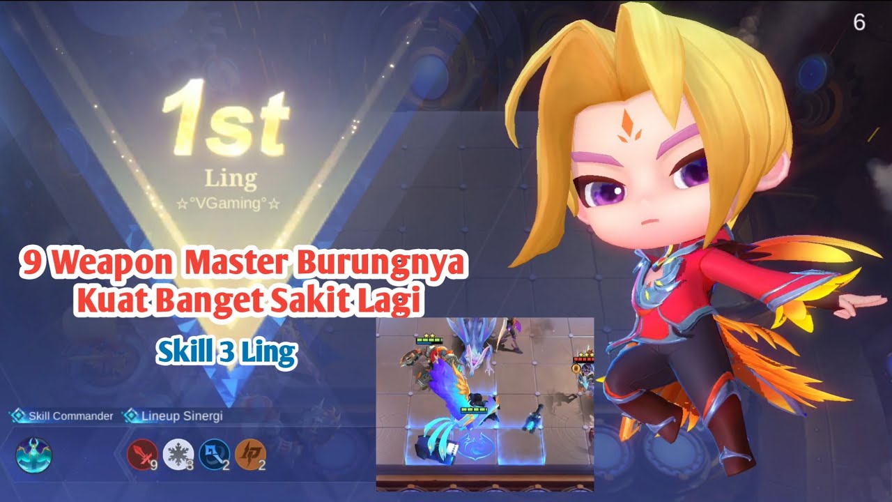 9 Weapon Master Burungnya Ling Kuat Banget | Magic Chess | MLBB ...