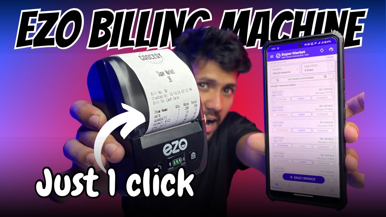 EZO Billing Machine | Best Bluetooth Thermal Printer full Review in ...