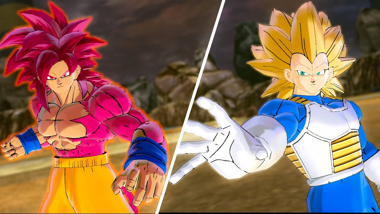 DB DAIMA SSJ4 GOKU & SSJ3 VEGETA - YouTube