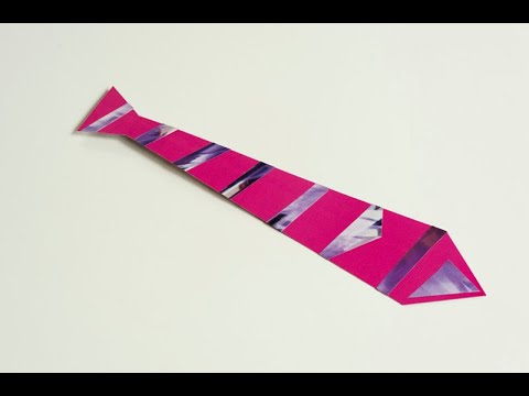 How To Make A Origami Necktie | origami with abi - YouTube