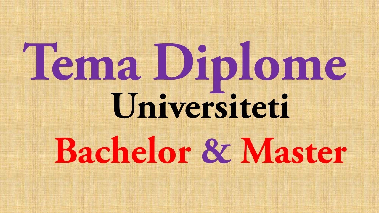 Custom University Degree Theme - Teme Diplome te Gatshme - YouTube