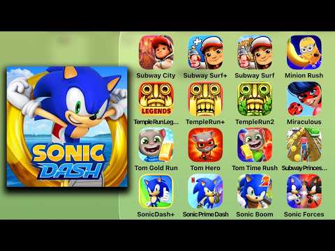 Sonic Dash+ - Gameplay Walkthrough Part 1 - New Game Update Test (iOS,Apple Arcade)