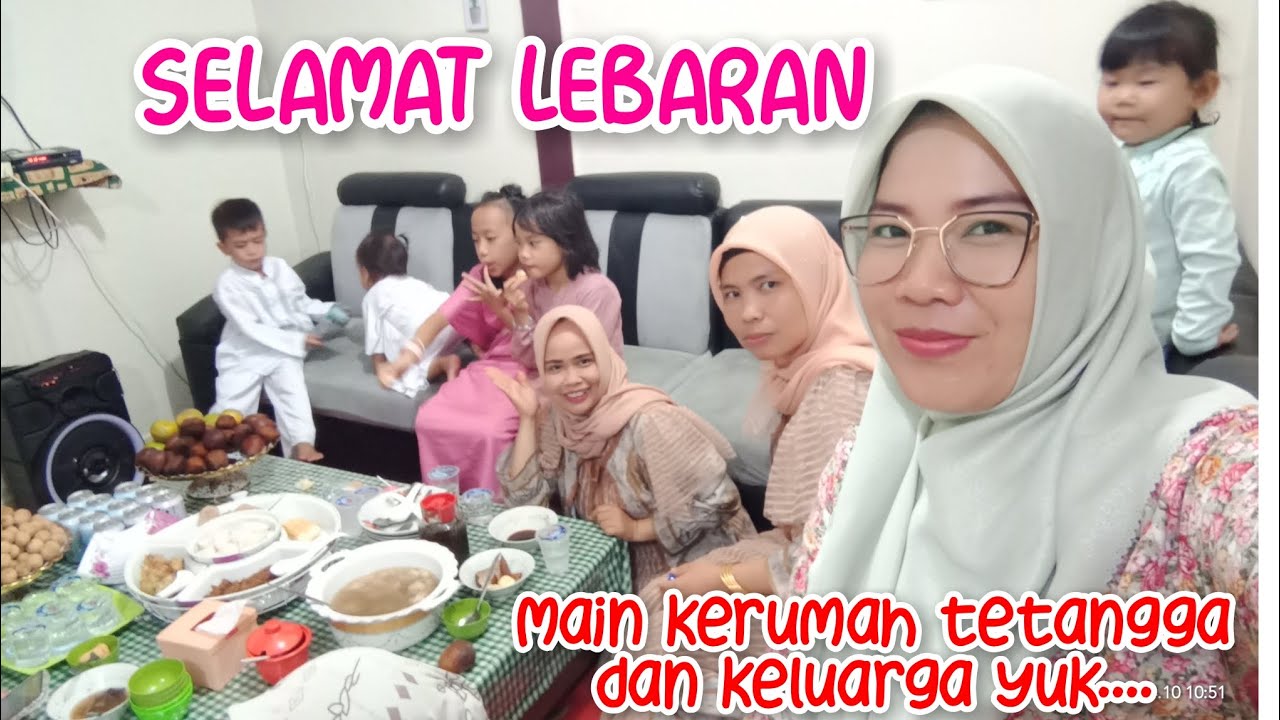 LEBARAN MAIN KERUMAH TETANGGA || NUMPANG MAKAN 😂 - YouTube