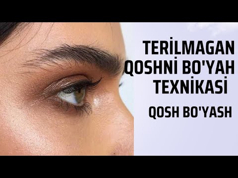 Terilmagan qoshni boyash qosh boyash makiyaj qilish