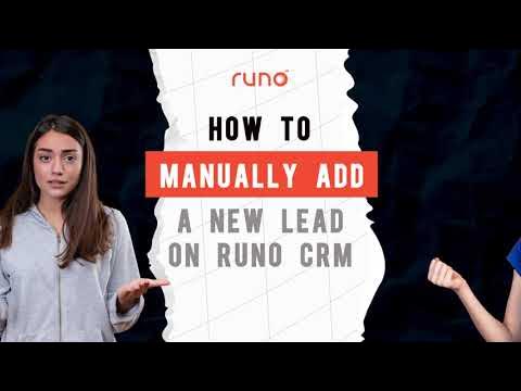 How to add a new lead on Runo CRM | Mobile App | Runo - YouTube