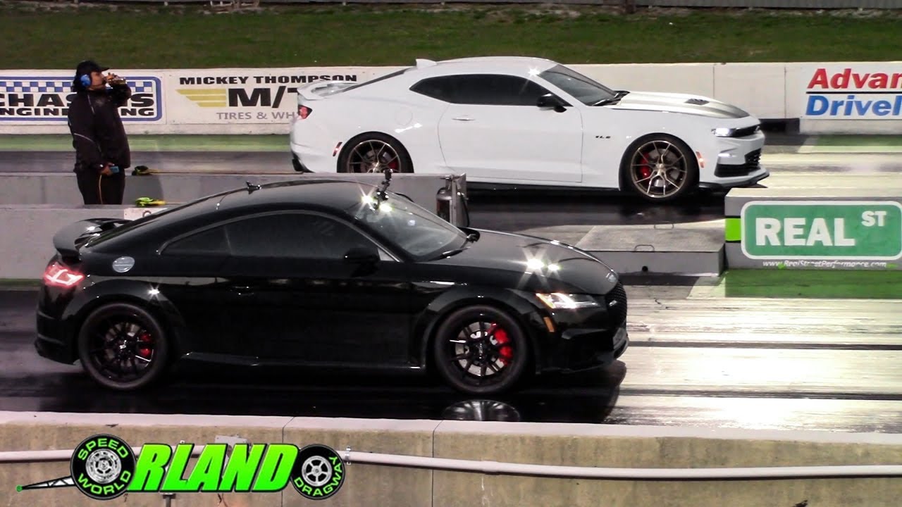 Camaro 1LE & Audi TTRS Go Drag Racing - YouTube