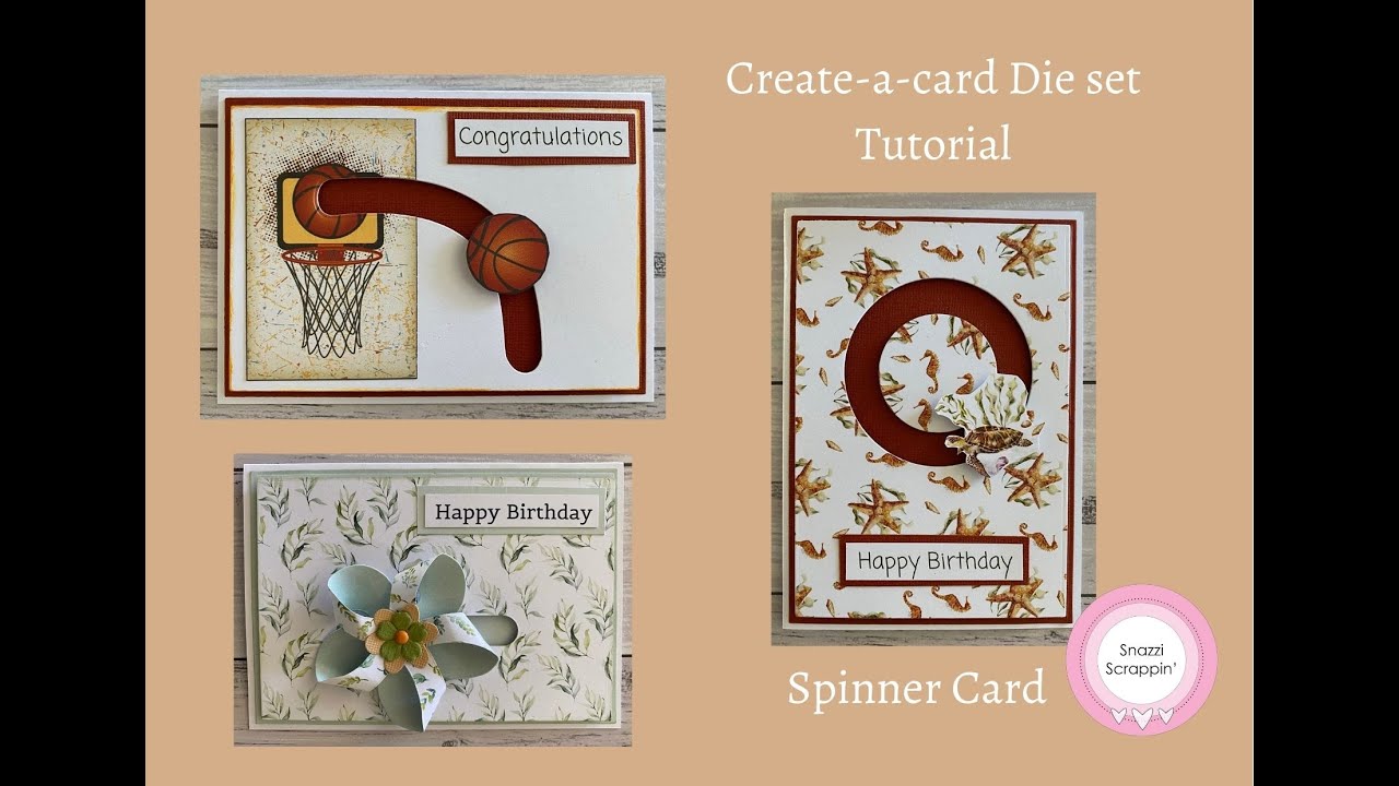 Create-a-card Spinner Card Tutorial - YouTube