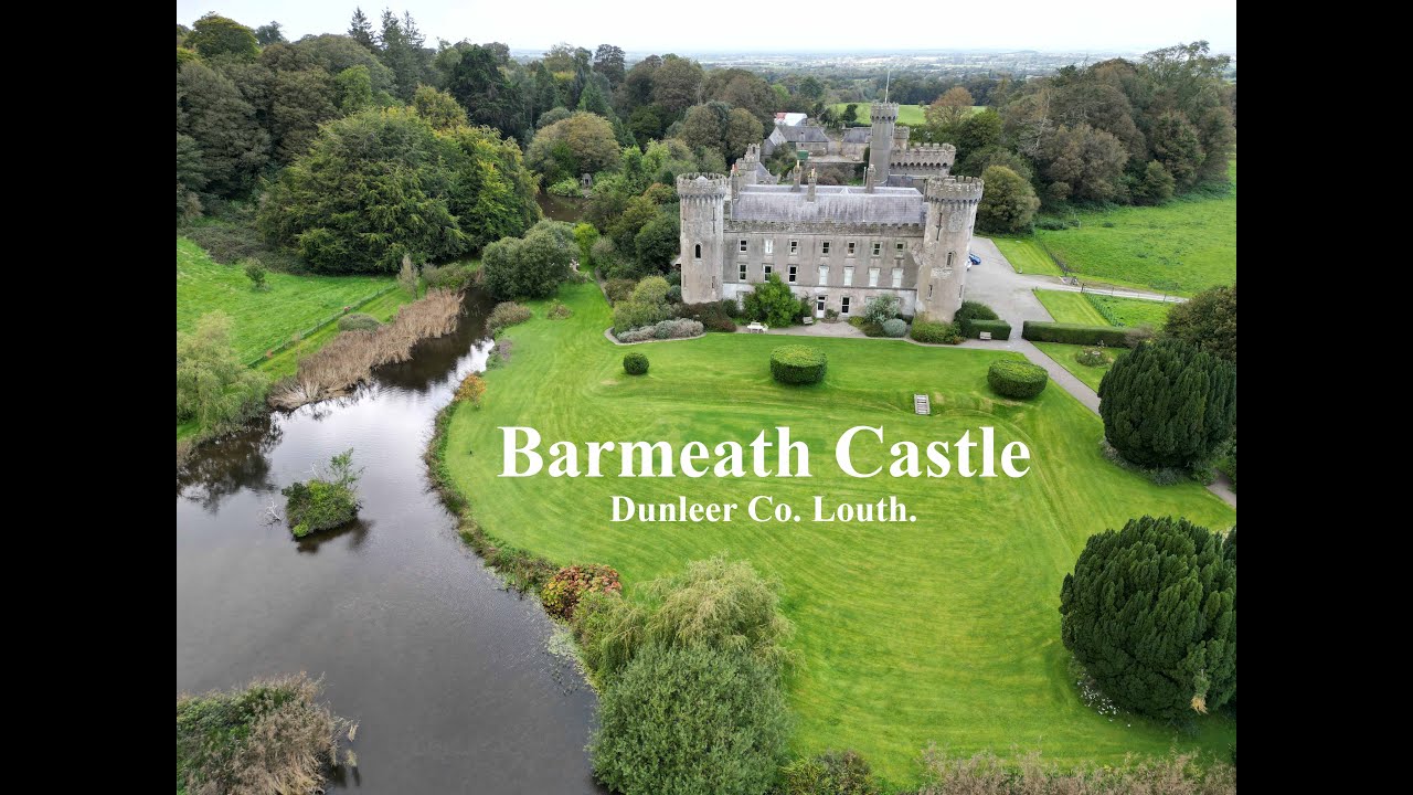 Barmeath Castle Co Louth with views Cooley Peninsula mountains & Irish ...