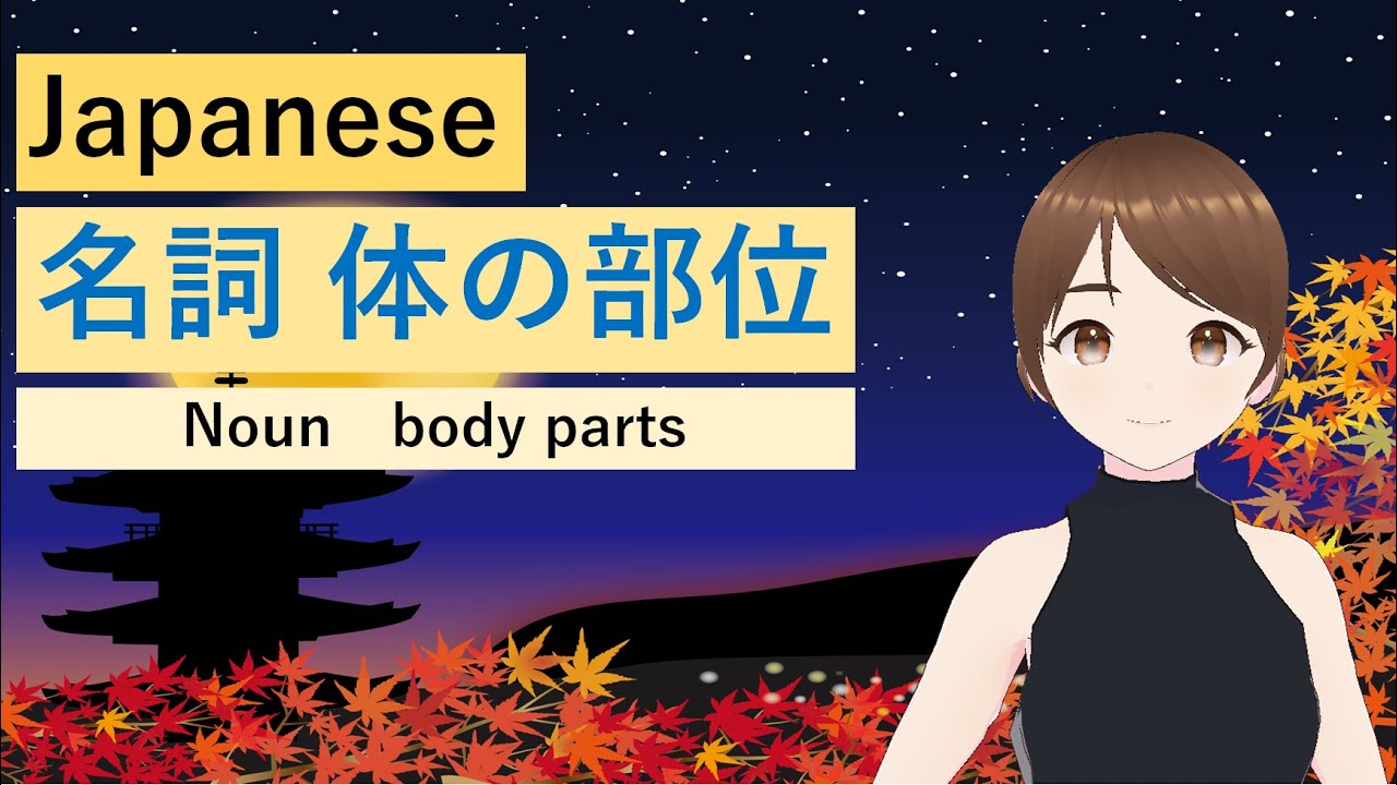 名詞 体の部位/Nouns body parts - YouTube