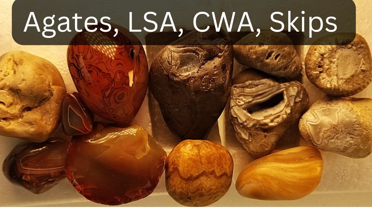 Agates, Cold Water Agates, Skip an Atom Agate, Maggots - YouTube