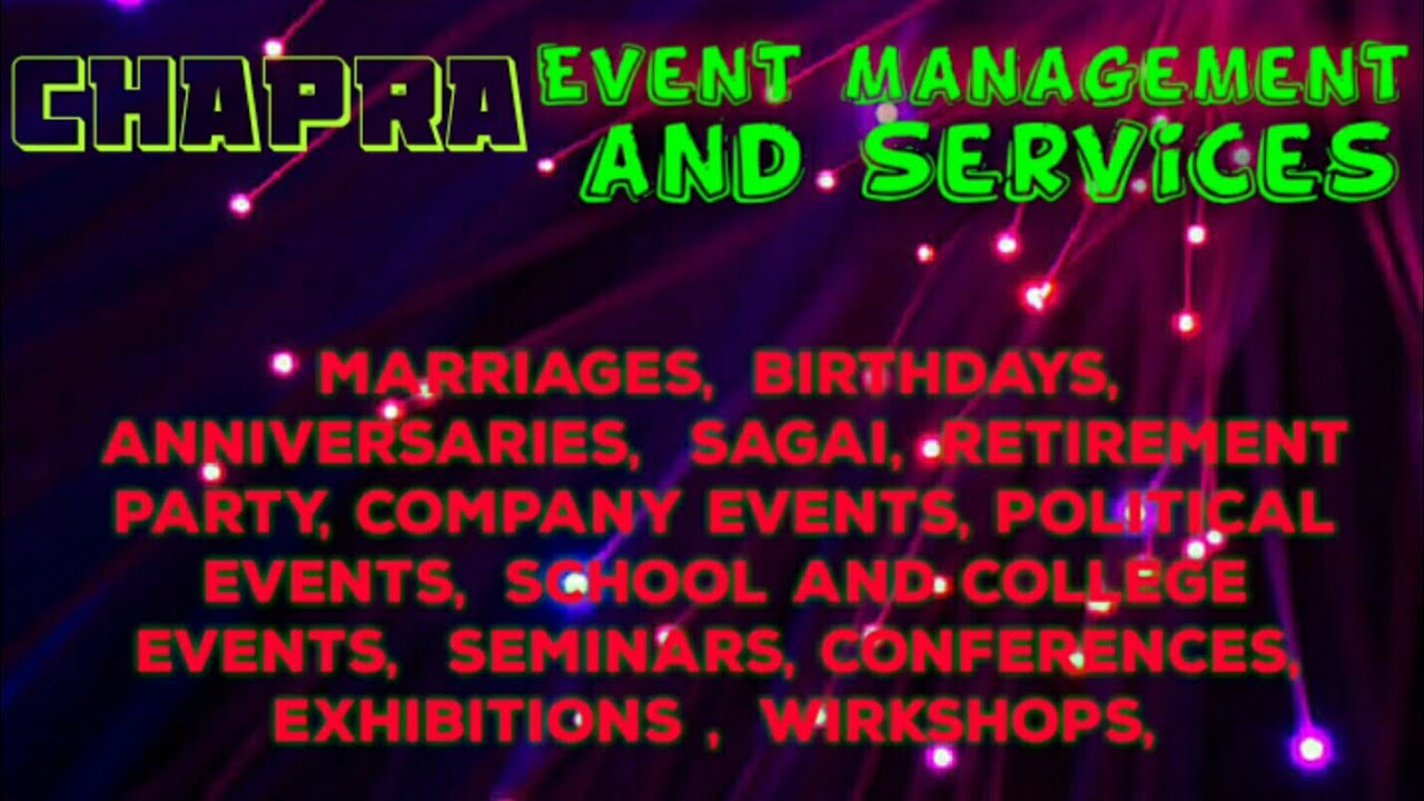 CHAPRA Event Management | Catering Services | Stage Decoration Ideas ...