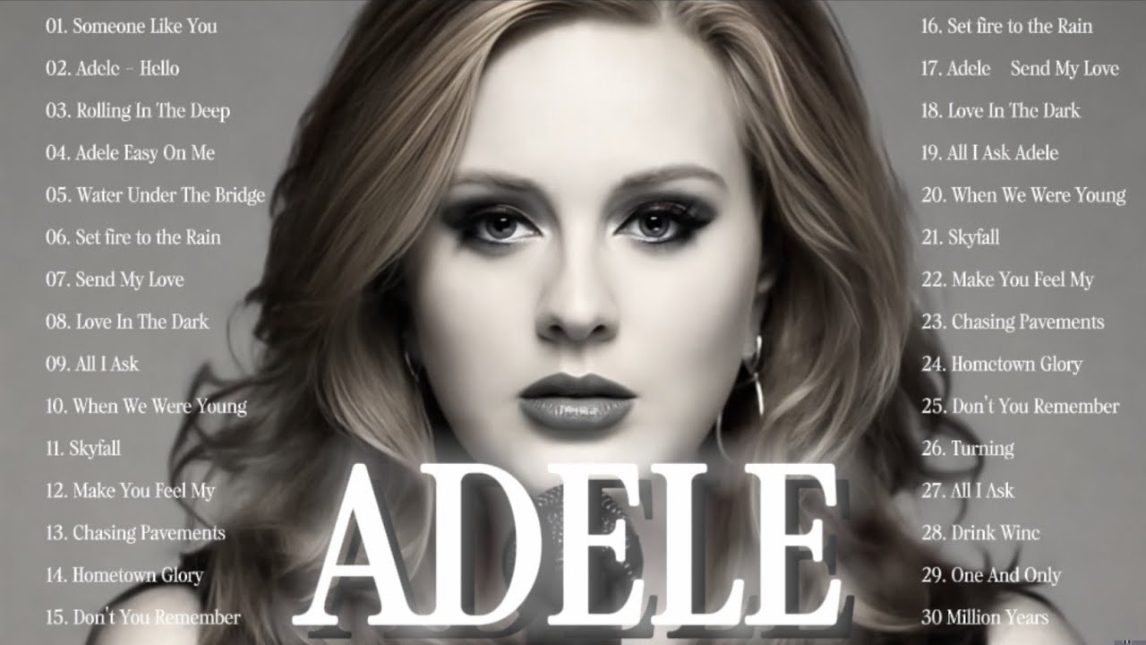 Adele Best Songs Playlist | Greatest Hits Compilation - YouTube