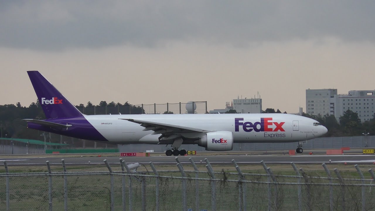 [4K] 今日も大忙しのFedEx B777F @Narita Airport rwy34R(成田空港/NRT) - YouTube