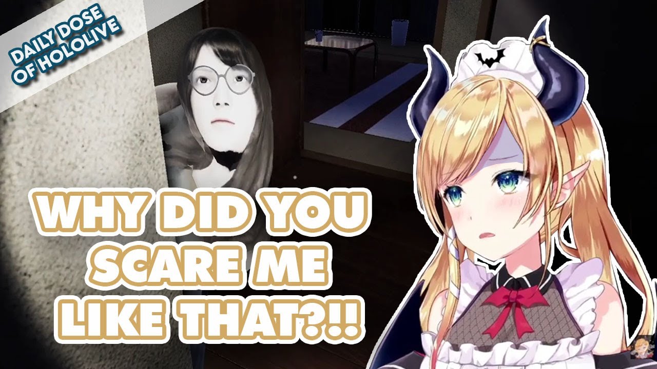 Choco Sensei Got Jumpscared and Let Out A Weird Voice [Hololive ENG Sub ...