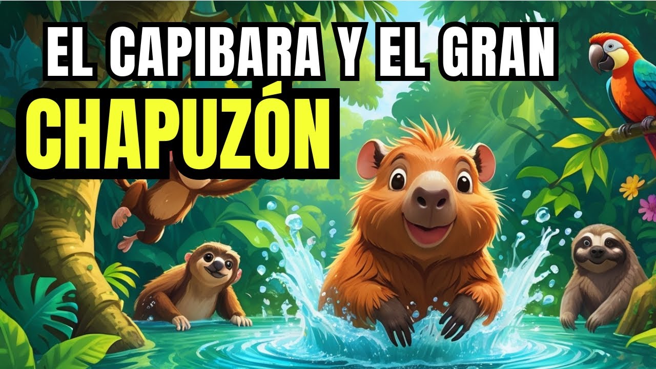 El Capibara y el Gran Chapuzón 💦 | cuento infantil para niños 👦🏻 - YouTube