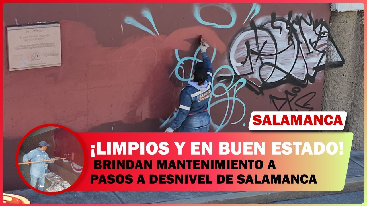 BRINDAN MANTENIMIENTO A PASOS A DESNIVEL DE SALAMANCA - YouTube