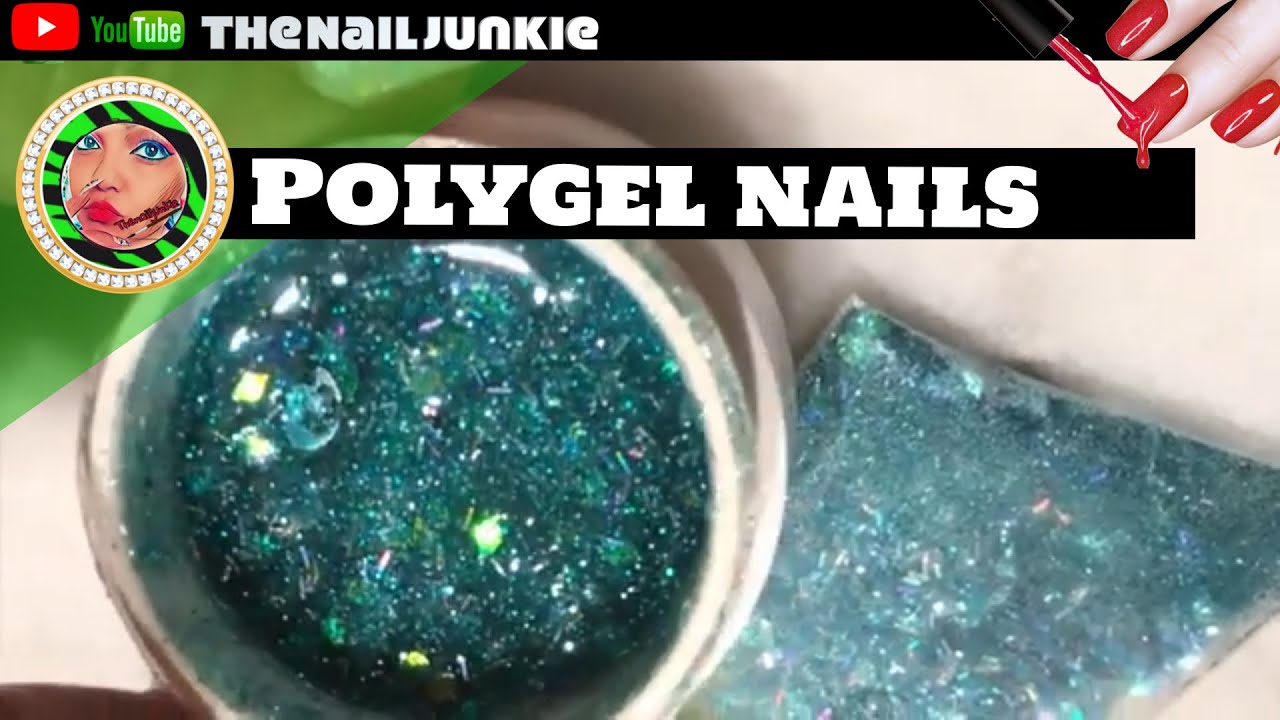 Polygel Tutorial |Glitter polygel |Azure - YouTube
