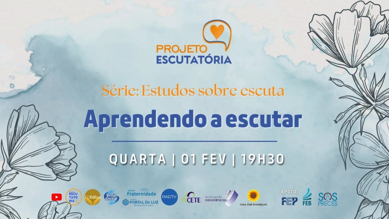 APRENDENDO A ESCUTAR - Live Projeto Escutatória - YouTube