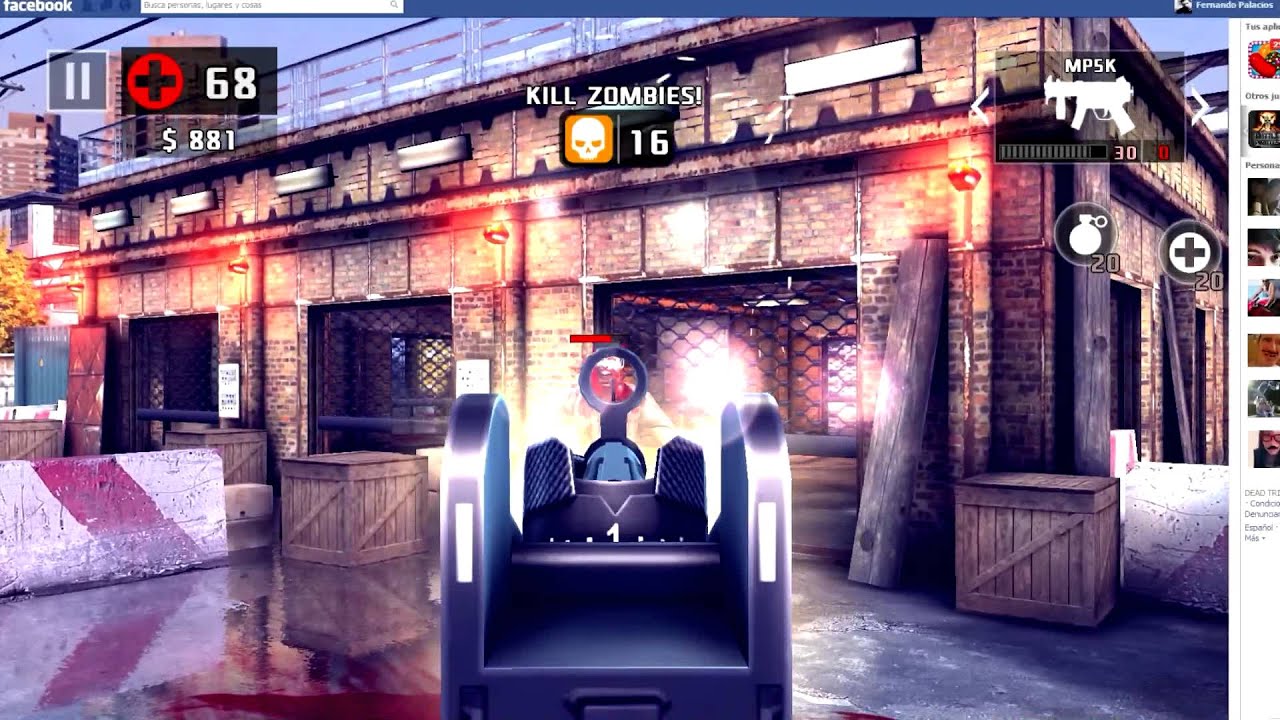 Dead Trigger 2 on Facebook!!! for PC Gameplay - YouTube