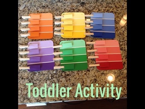 Teach Your Toddler Colors and Fine Motor Skills - YouTube