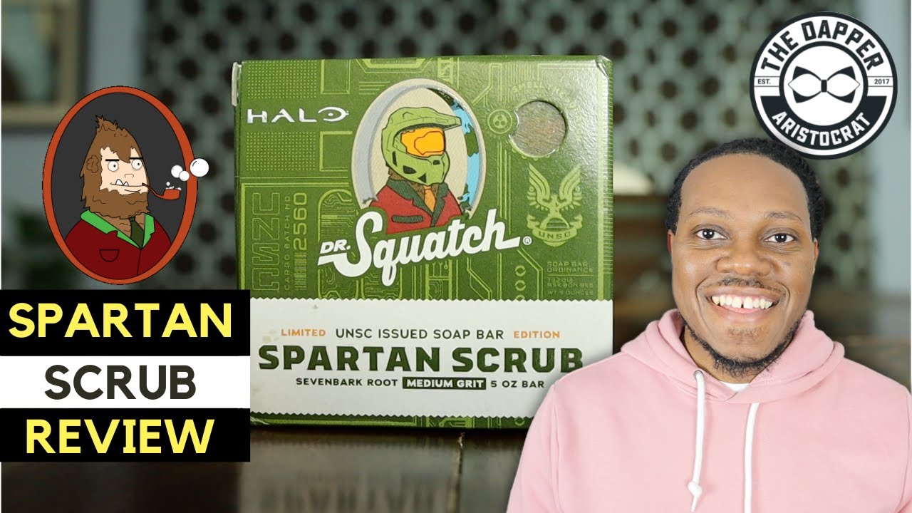 Dr Squatch Spartan Scrub Review | Dr Squatch Halo Soap Review - YouTube