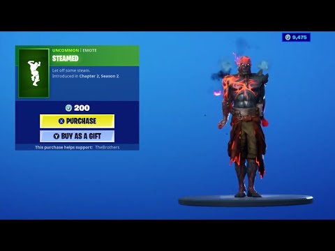 *NEW* STEAMED EMOTE IN FORTNITE! (w/ MATCHING SKINS) - YouTube