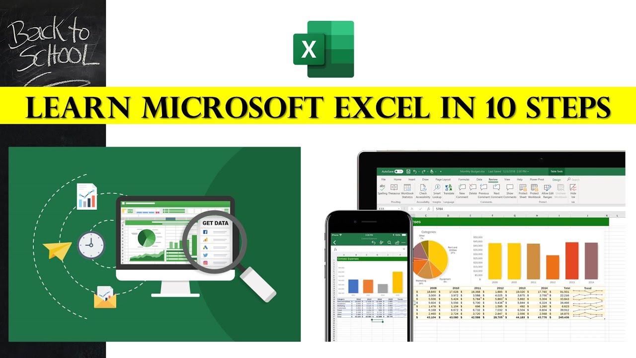 Class-3 | Learn Microsoft Excel in 10 Steps | Back to School # ...