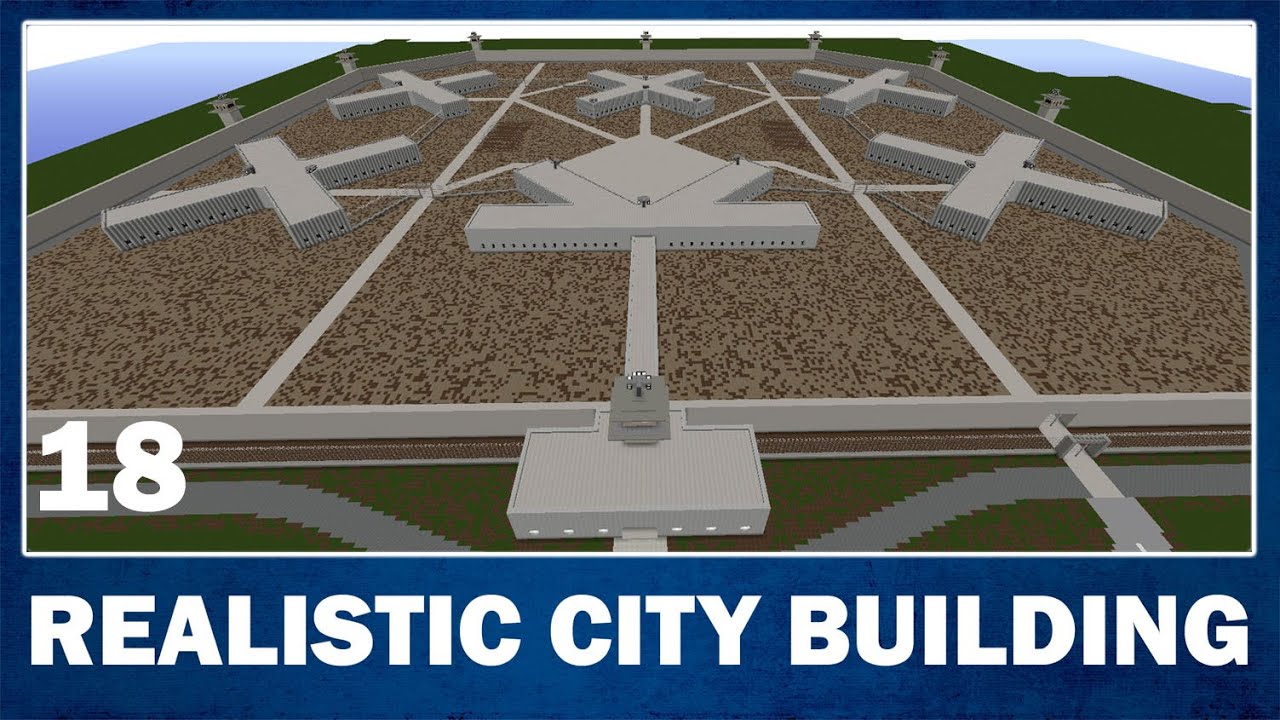 Building a Realistic City #18 | Prison | MINECRAFT TIMELAPSE - YouTube