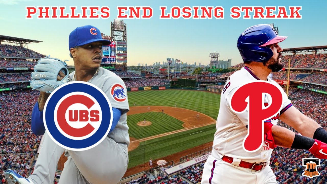 PHILLIES SMOKE THE CUBS TO END THEIR LOSING STREAK! KYLE SCHWARBER ...