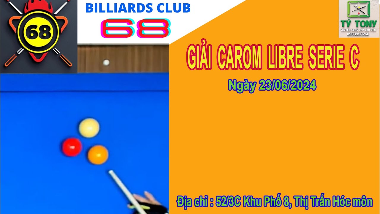 WILLY PHẠM VS QUÁCH KHA - GIẢI LIBRE C BILLIARDS 68, HÓC MÔN - YouTube
