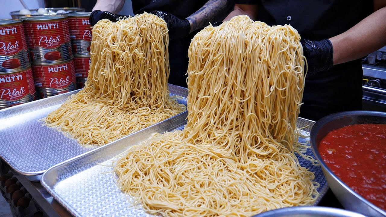 파스타 달인의 토마토, 크림 빠네, 해물 파스타 만들기 / pasta making skill! tomato, cream ...