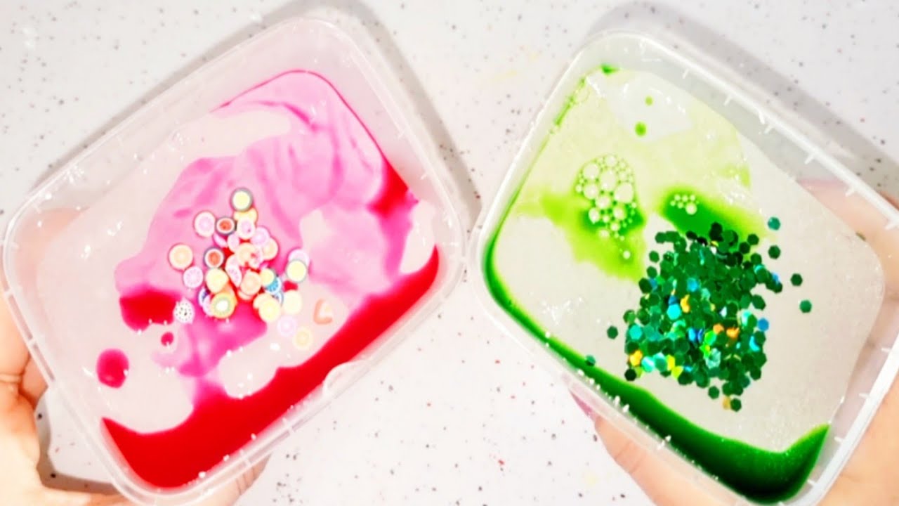 8 minutes to make the most satisfying slime ::Rainbow slimes - YouTube