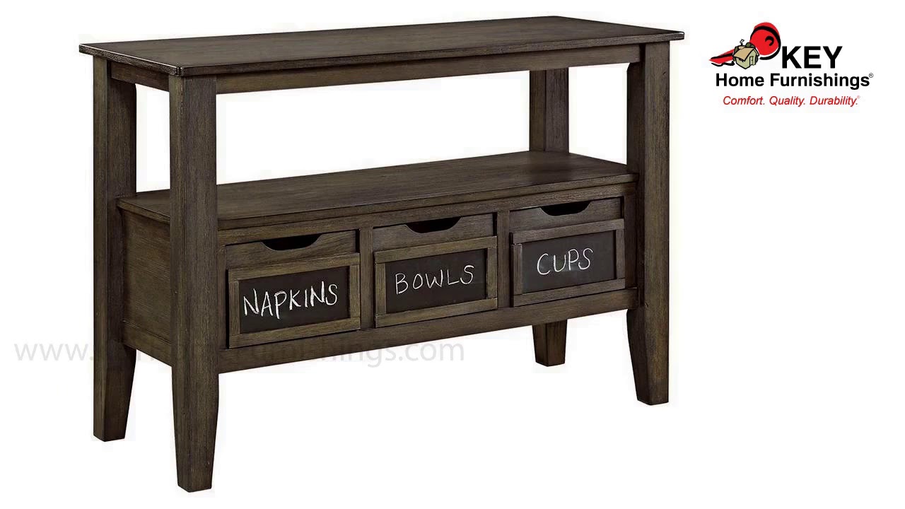 Ashley Dresbar Dining Room Server D485-60 | KEY Home - YouTube