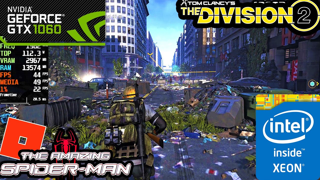 The Division 2, Spider-Man 2, ROBLOX | Xeon E5-2620 V3 3.2GHz | GTX ...