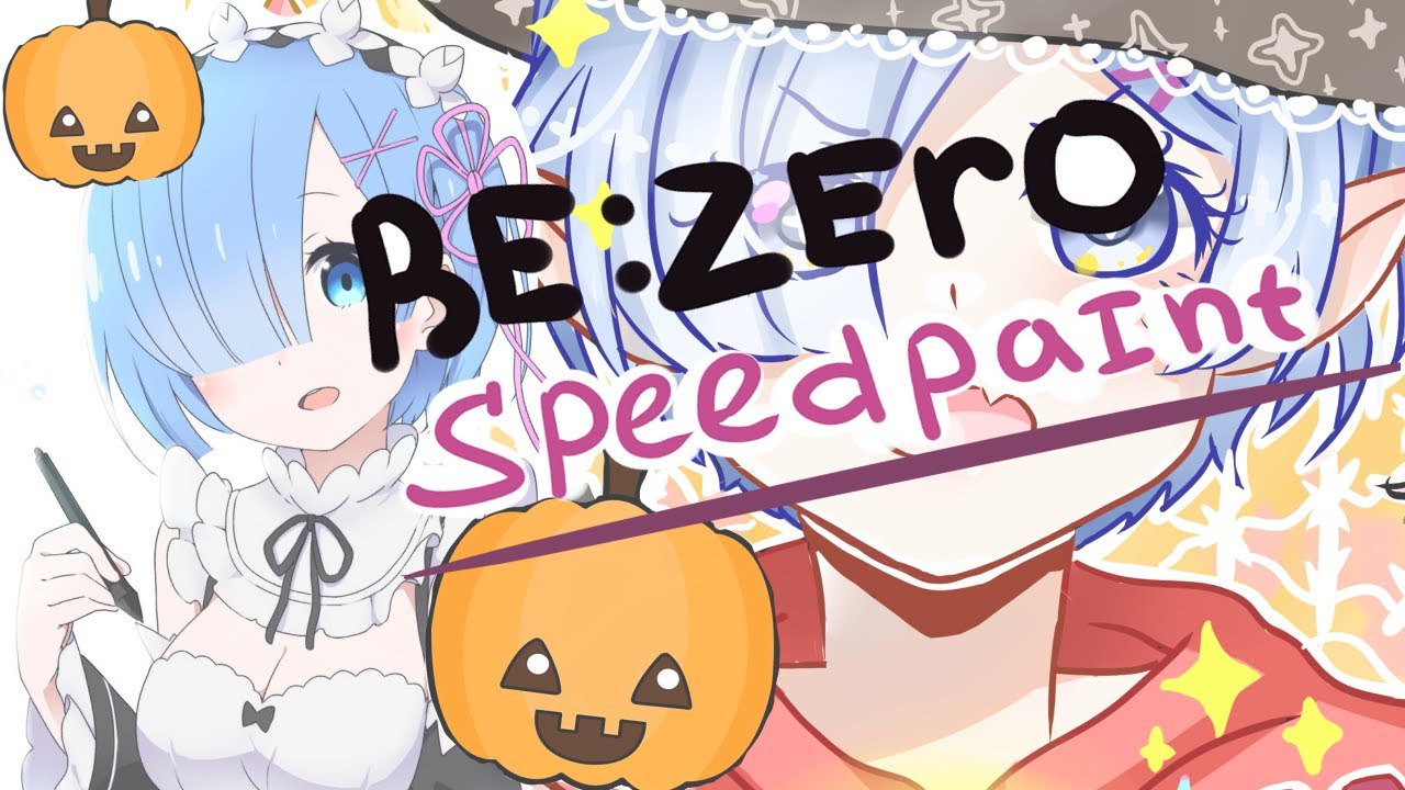 Speedpaint Rem Halloween / Re:zero speedpaint - YouTube