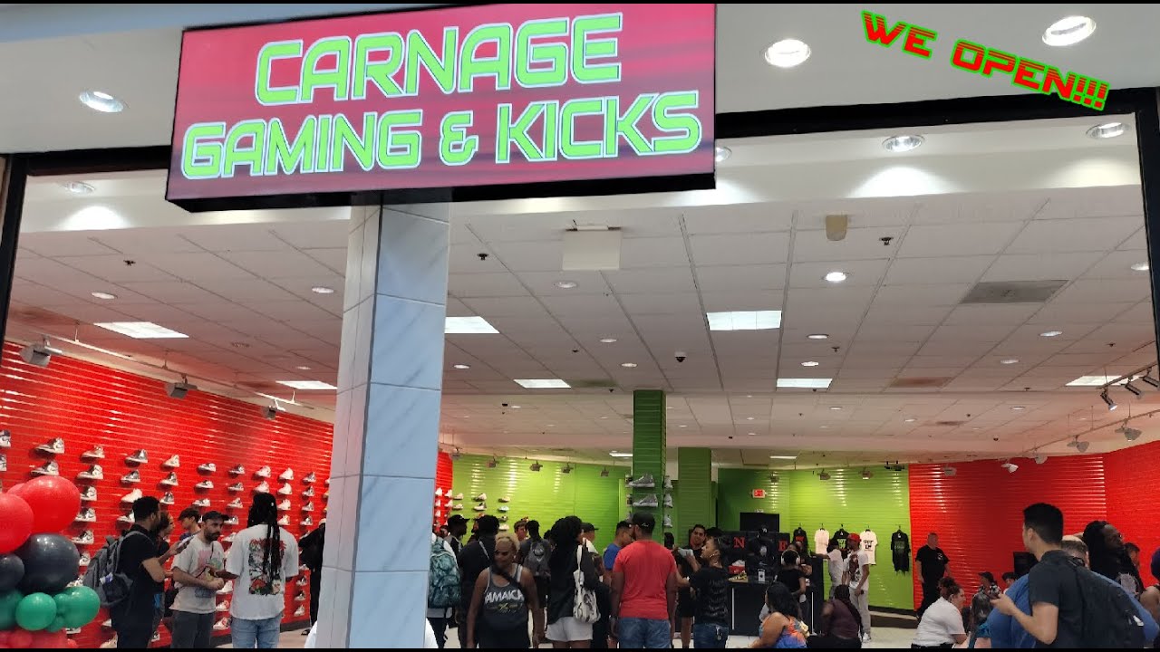CARNAGE IS HERE!!! - Carnage Gaming and Kicks GRAND OPENING - YouTube