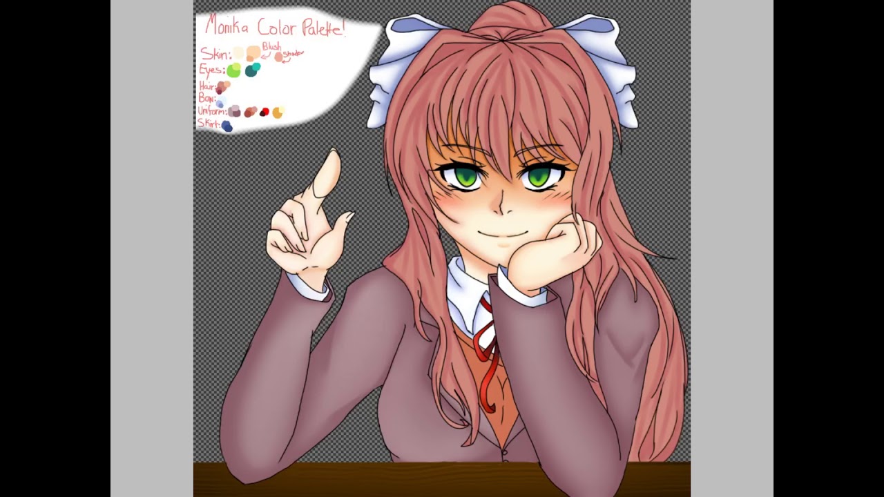 |SpeedPaint| Just Monika - DDLC - YouTube