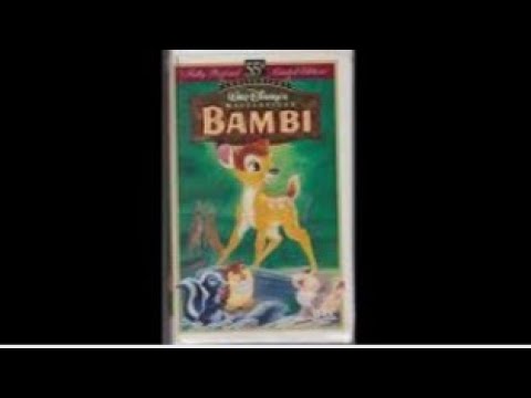 Opening to Bambi: 55th Anniversary Edition 1997 VHS - YouTube
