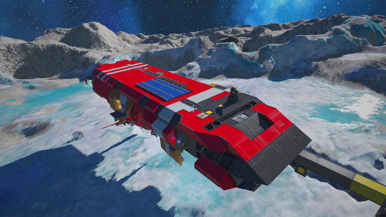 Space engineers: Red Brick - Exploration Corvette [Timelapse] - YouTube