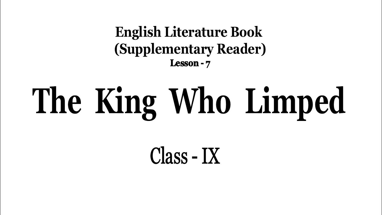 The King Who Limped - YouTube