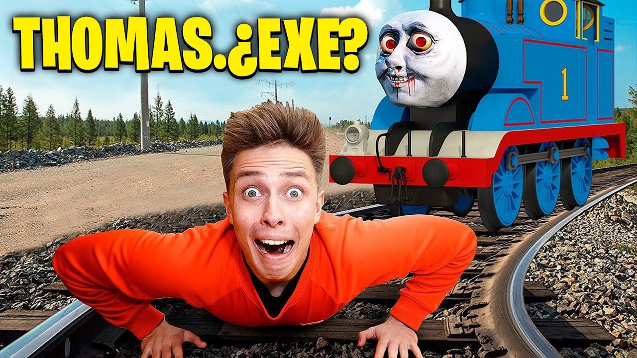 DRON CAPTA THOMAS THE TRAIN.EXE EN LA VIDA REAL ! THOMAS THE TRAIN.EXE ...