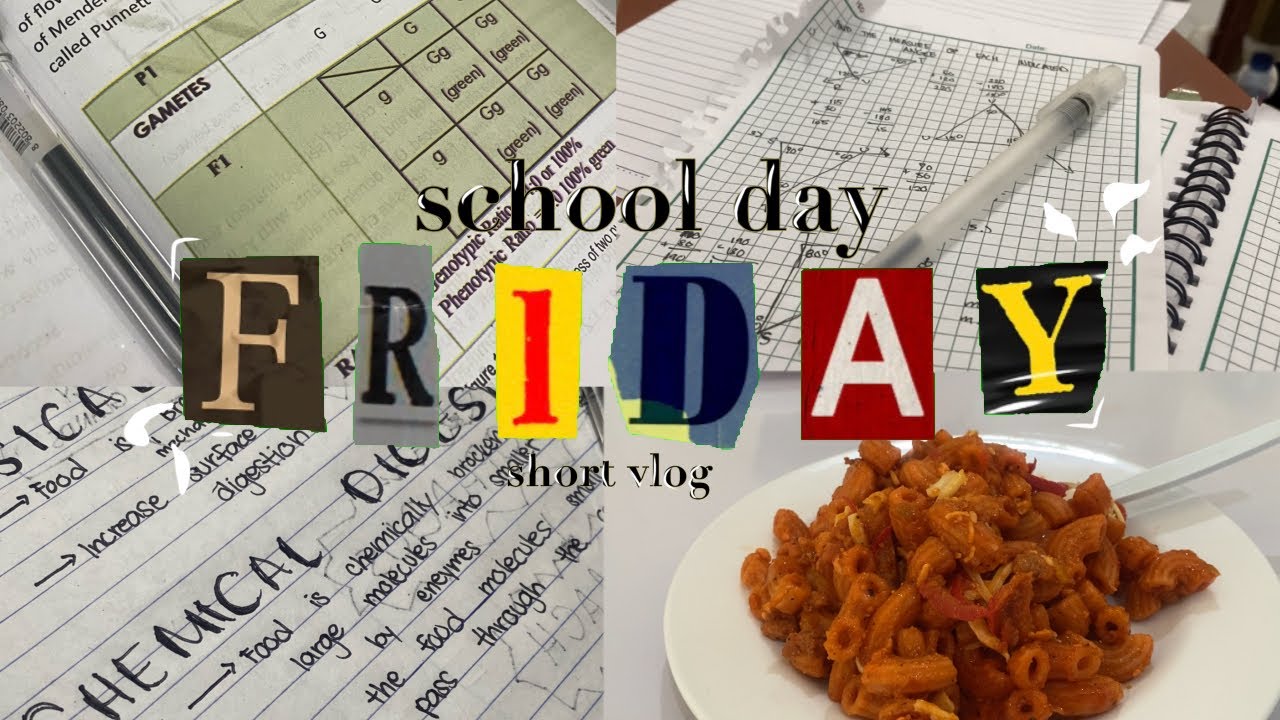 FRIDAY [school day] vlog 💗 || jhs student💫 - YouTube