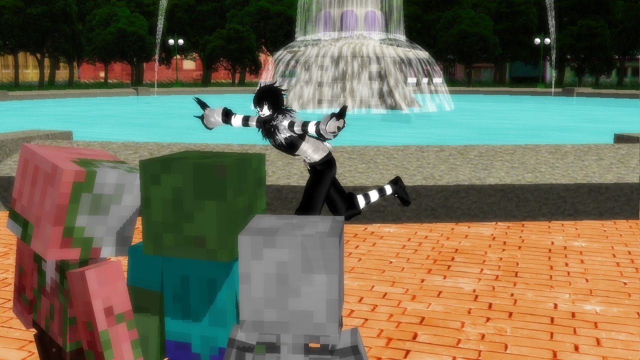 (MMD) Creepypasta and Minecraft - Afro circus - YouTube