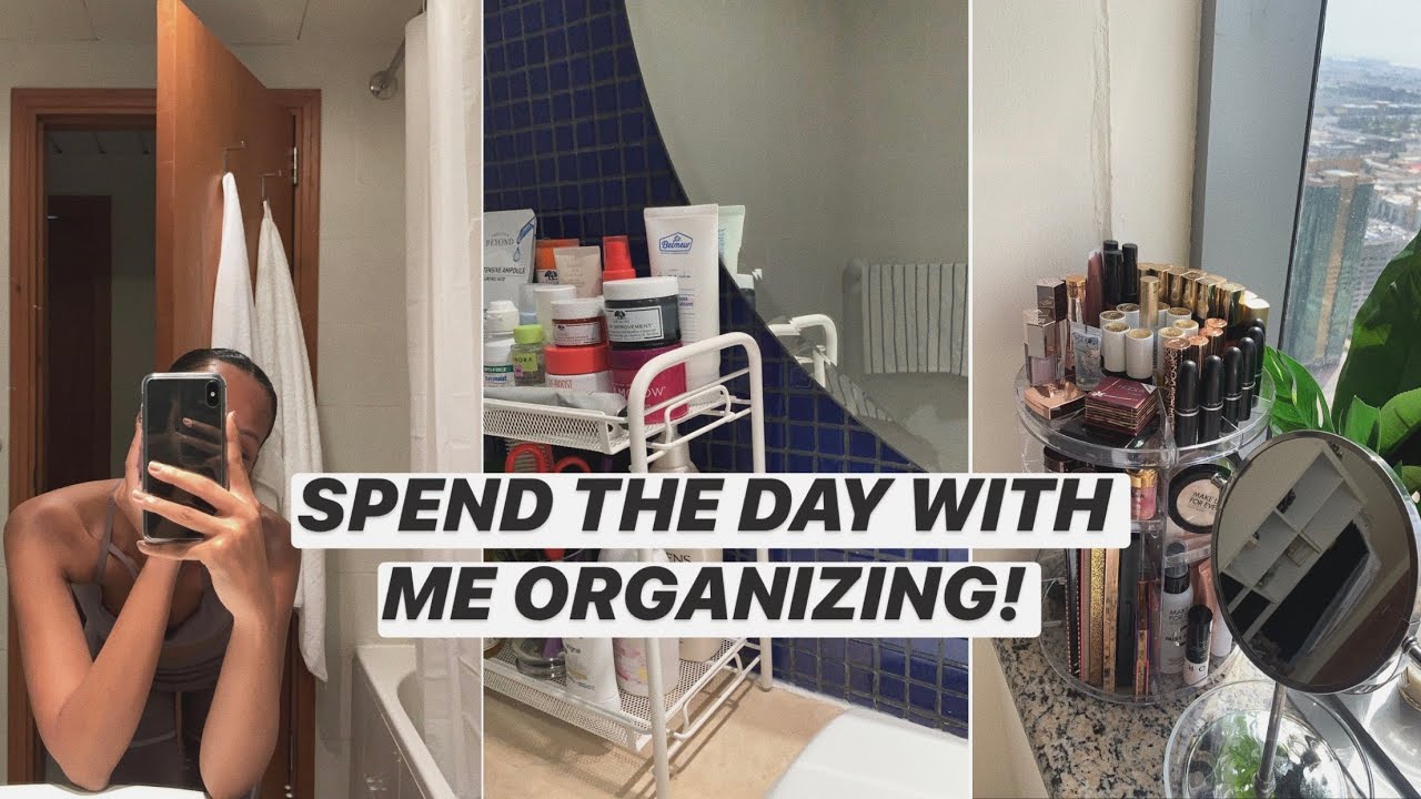 DAILY VLOG: Vanity and Bathroom Organization | Dubai Vlog - YouTube