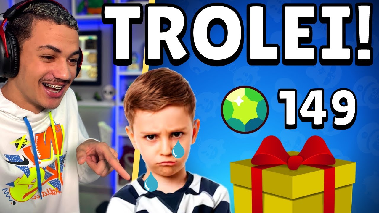 TROLEI 1 INSCRITO MAS DEI UM PRESENTE NO FINAL! BRAWL STARS! - YouTube