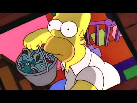 Homer Feeds the Monster in the Attic - YouTube